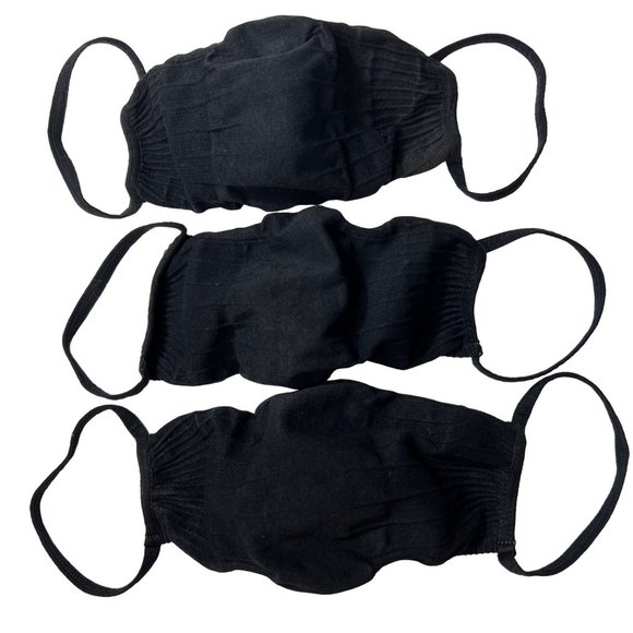 SKIMS | Accessories | Skims Seamless Face Masks Lot Of 3 Onyx New ...
